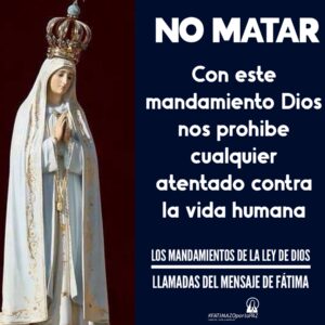 No matar – Fatimazo Por la Paz
