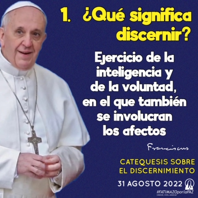 PAPA FRANCISCO AUDIENCIA GENERAL CATEQUESIS DISCERNIMIENTO 1. ¿Qué ...