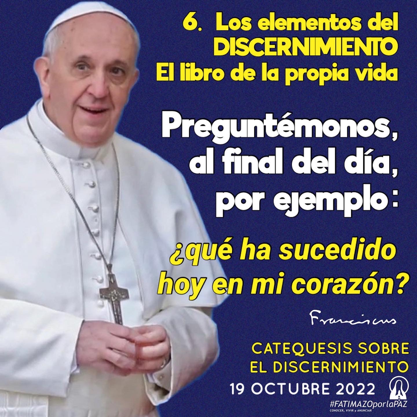 PAPA FRANCISCO AUDIENCIA GENERAL Catequesis sobre el discernimiento 6 ...